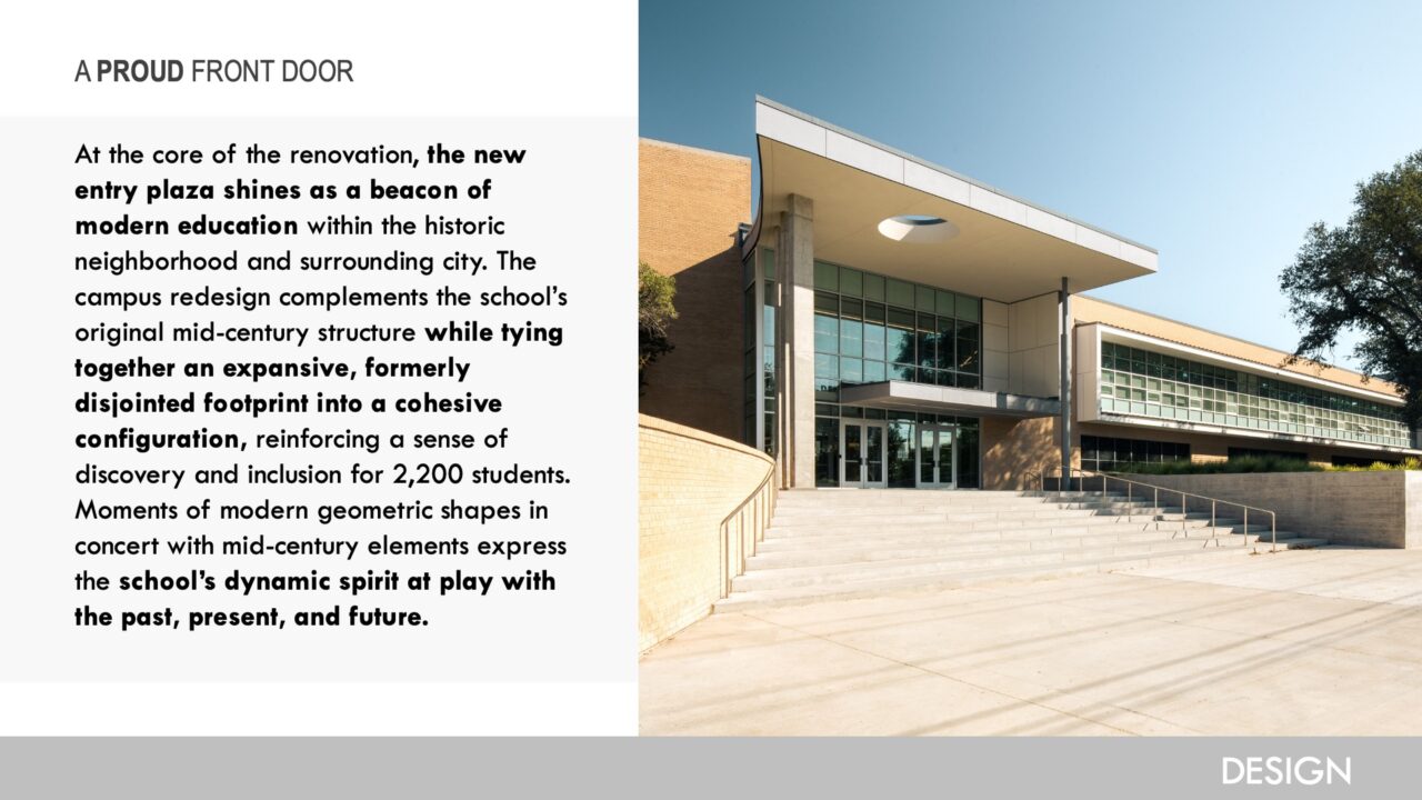 2023 — Bryan Adams High School | Exhibit of School Architecture