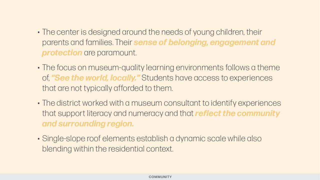 2023 — Maria del Carmen Martinez Early Learning Center | Exhibit of ...