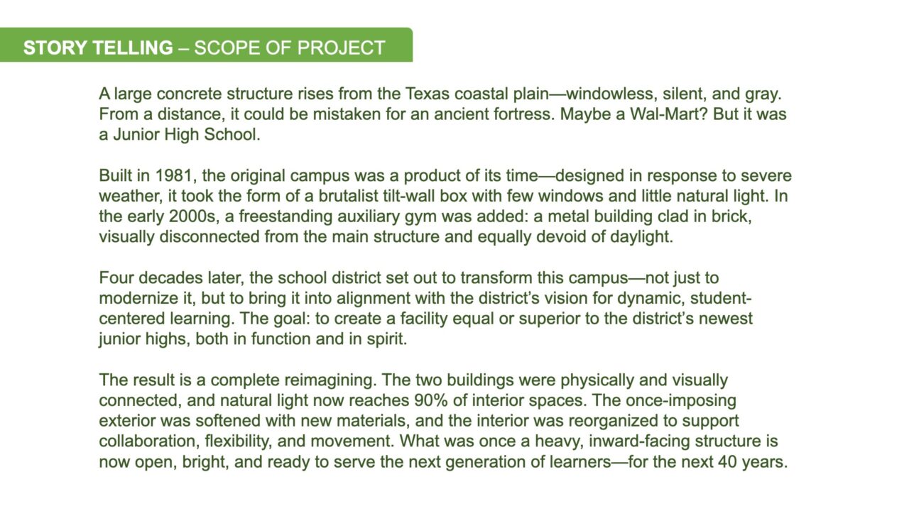 2025 — Grace Ward Harby Junior High School | Exhibit of School Architecture